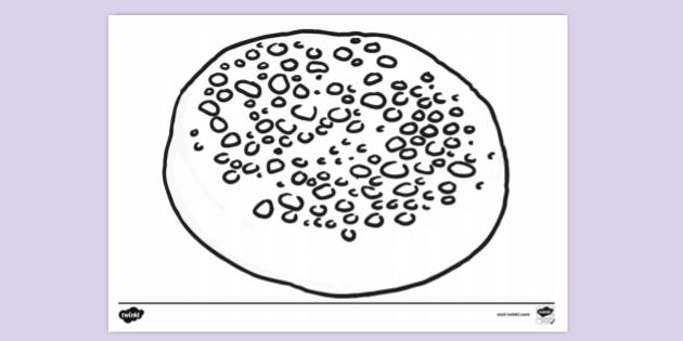 FREE! - Crumpet Colouring Sheet | Art | Colouring Sheets | Twinkl