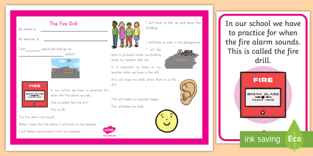 The Fire Drill Social Situation Resource Pack - fire drill, special