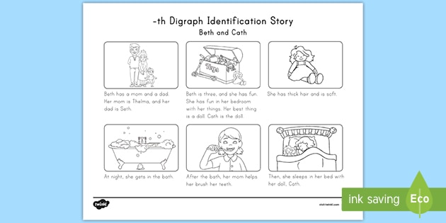 -th Digraph Identification Story - ELA - Twinkl