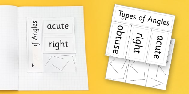 Angle Activity Foldable Visual Aid Activity (teacher made)