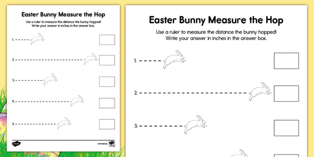 Easter Bunny Measuring Activity | Math | Kindergarten