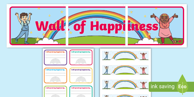 Wall of Happiness Display Pack (teacher made)