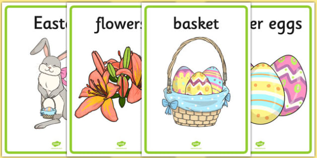 Easter Display Posters | Easter Bunny Cartoon (teacher made)