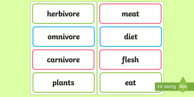 Herbivore Word Search