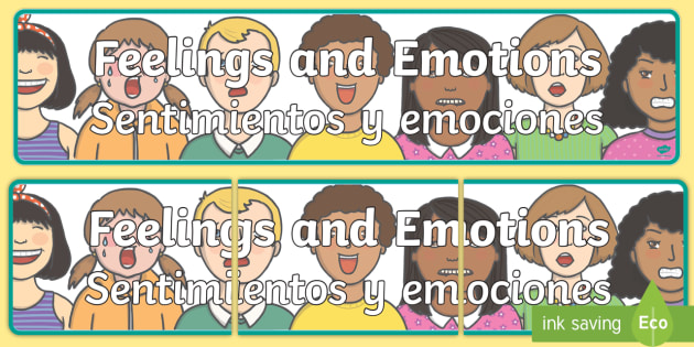 Feelings and Emotions Display Banner English/Spanish - Ourselves display