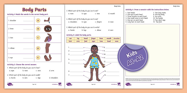 Fun Body Parts | twinkl.com.au