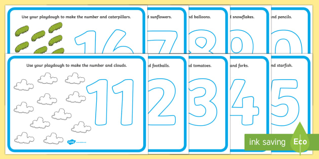 Number Playdough Mats 11 20 teacher Made Number Playdough Mats 11 20 teacher Made