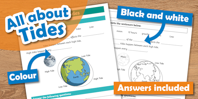 Moon And Tides Worksheet