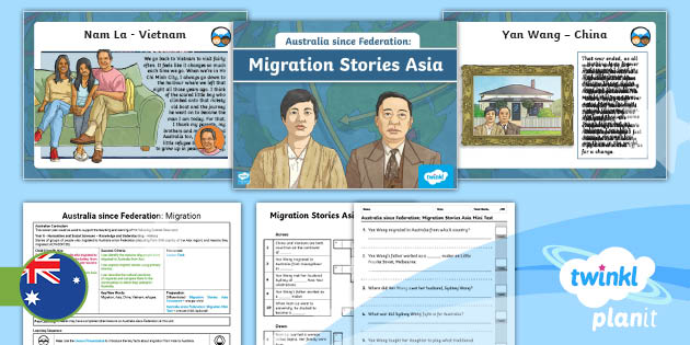 Year 6 History Australia Federation Lesson 2 Migration Asia