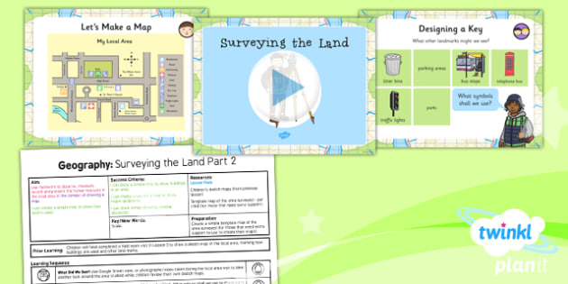 Geography: Land Use: Surveying the Land Part 2 Year 3 Lesson Pack 4