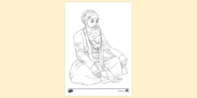 FREE! - Guru Ram Das Colouring | Colouring Sheet
