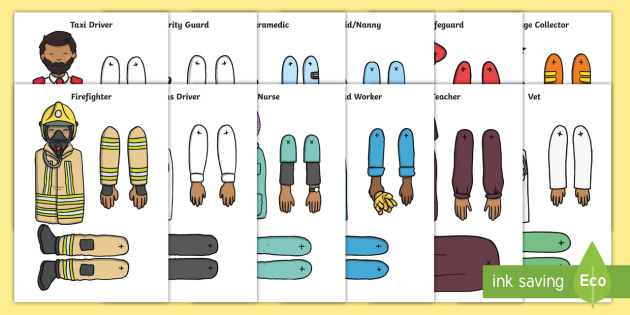 People Who Help Us UAE Split Pin Activity - People Who Help Us - UAE