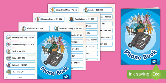 Role-Play Phone Book (teacher made) - Twinkl