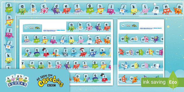FREE! - Alphablocks Display Border (teacher made)