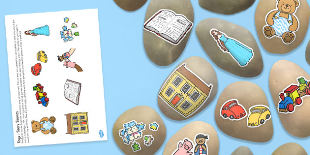 Toys Story Stones Image Cut Outs (teacher made)