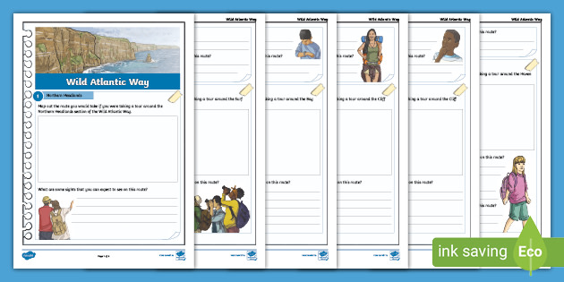 Wild Atlantic Way Mapping Activity (teacher made)