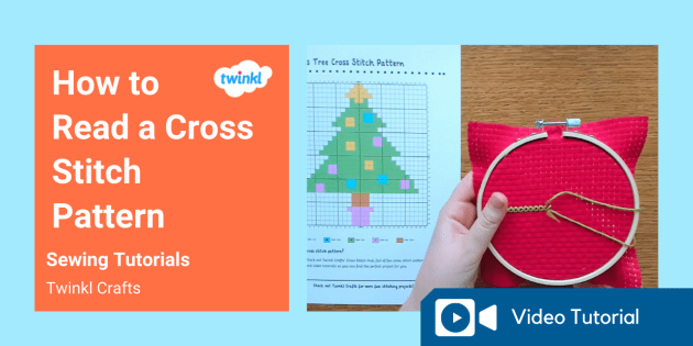 How To Read Cross Stitch Patterns Video Tutorial Textiles