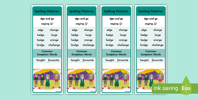Level 6 / Phase 2 Week 2 Spelling Editable Bookmarks
