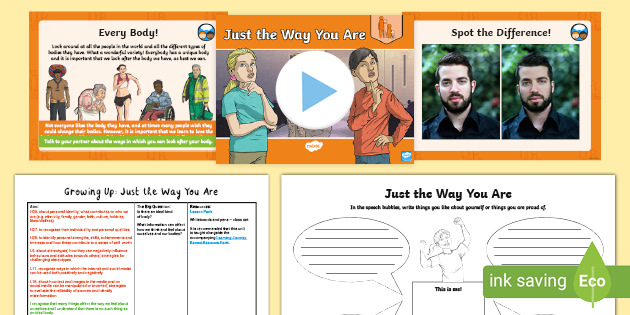 PSHE and Citizenship UKS2 Growing Up Lesson 3: Just the Way You Are Lesson