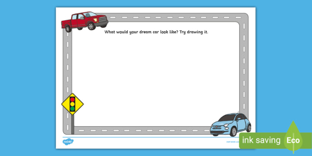 FREE! - Car Drawing Prompt (teacher made)