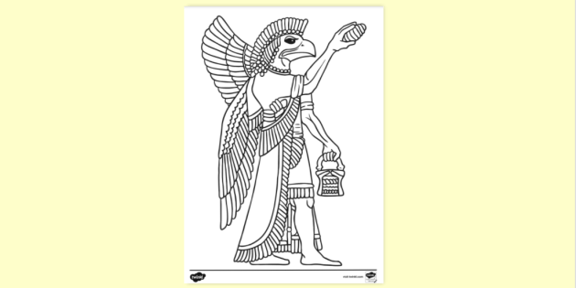 Anunnaki Colouring Page | Colouring Sheets