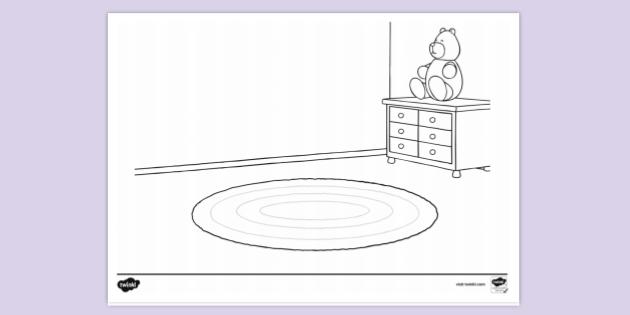 FREE! - Childs Room Background Colouring Sheet | Colouring Sheets
