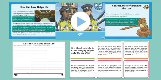 Respecting the Law UKS2 Lesson Pack - UKS2 Diverse Britain