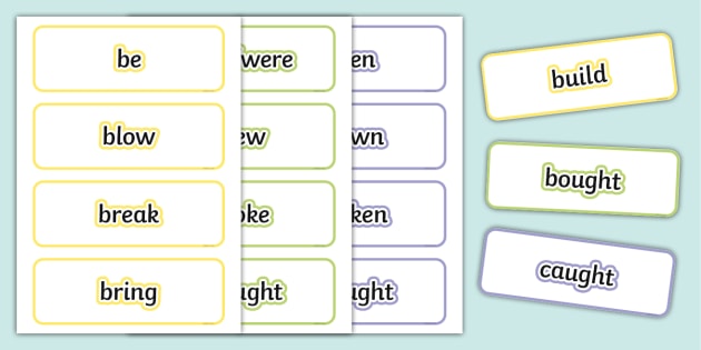 Irregular Verbs Language • Twinkl.ca