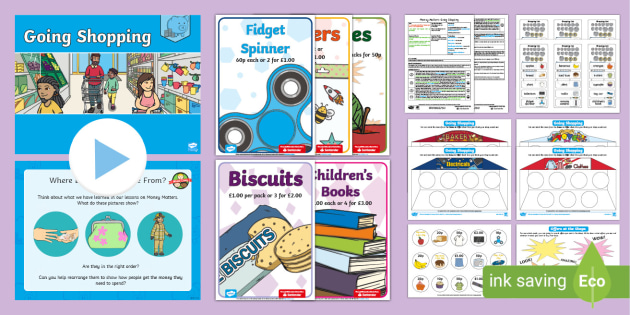 FREE! - PSHE Money Matters: KS1 Going Shopping Lesson Pack