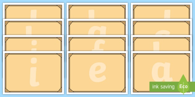 Sand Pit Letters (teacher made)