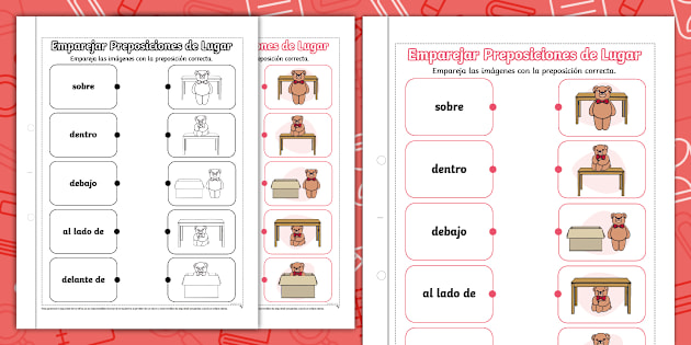 Las Preposiciones Worksheet