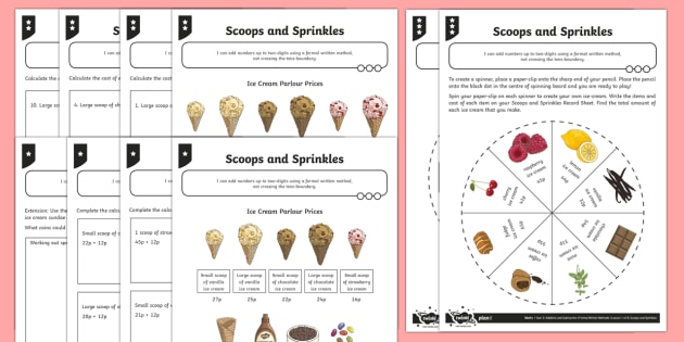 Adding 2 Two-Digit Numbers Without Crossing the Tens Boundary Differentiated