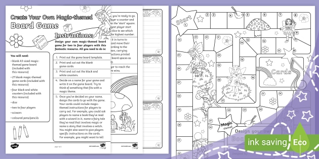 Create Your Own Magic-Themed Board Game (teacher made)