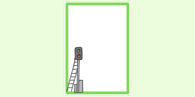 FREE! - Signal Page Border | Page Borders | Twinkl