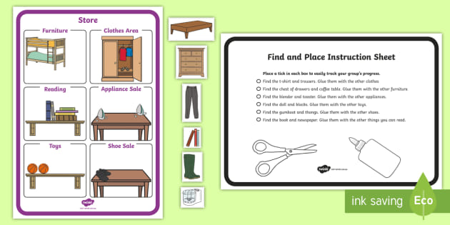 Going Shopping Can You Find...? Poster and Prompt Card Pack