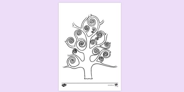 Gustav Klimt Tree Of Life Coloring Sheet Triptych Gustav Climb With