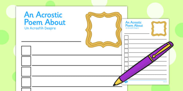 All About Me Poems | twinkl.com.au