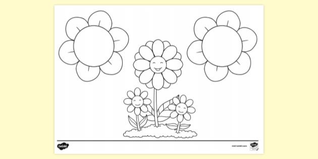 FREE! - Simple Flower Colouring Page | Colouring Sheets