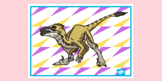 Velociraptor Printable Poster | Display | Primary Resources