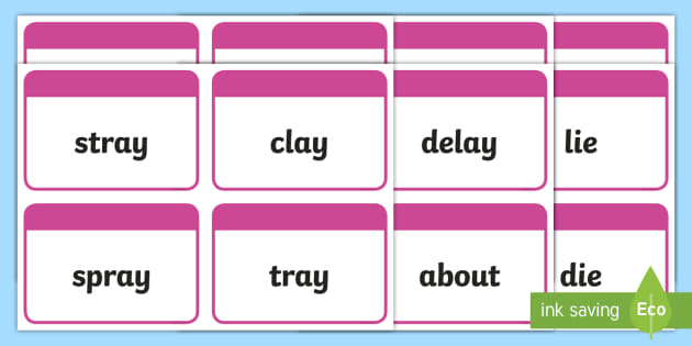 Phase 5 Words Flashcards (teacher made)