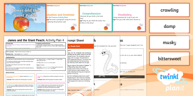James and the Giant Peach Guided Reading 4 Y4 to Support Teaching On ‘James