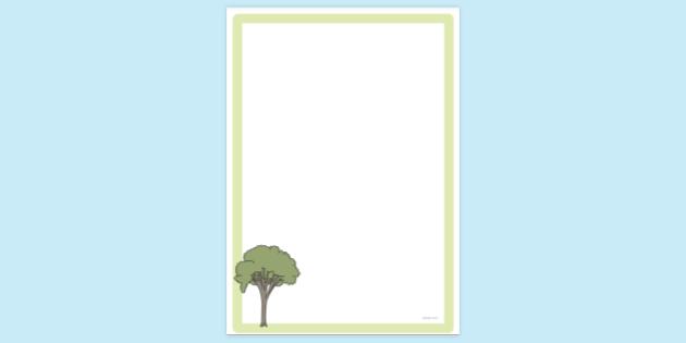 FREE! - Elm Tree Page Border | Page Borders (teacher made)