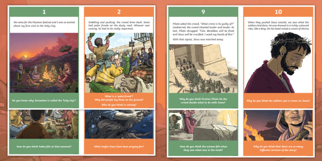 'The Story of Easter' Class Discussion Cards (teacher made)