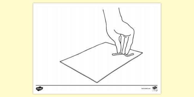 FREE! - Printing with String Colouring Sheet | Colouring Sheets