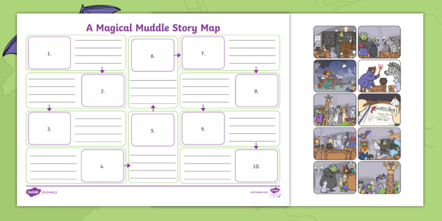 A Magical Muddle Story Map - Twinkl Originals (teacher made)
