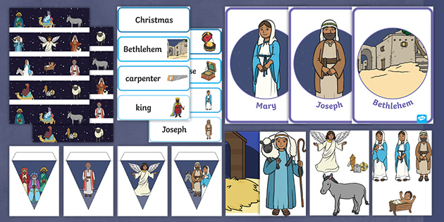 The Nativity Christmas Scene Displays | Primary Resources