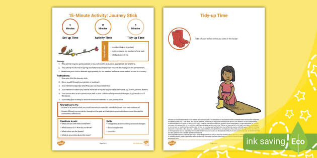 15-Minute Activity: Journey Stick (Teacher-Made)