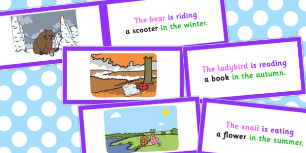 Description Cards Unusual Sentences Who What Doing To What When