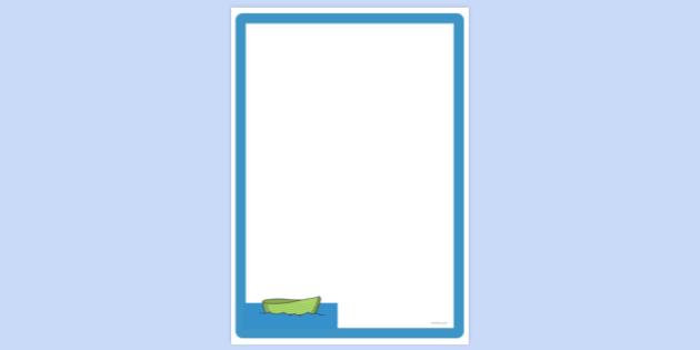Boat Page Borders | twinkl.co.uk