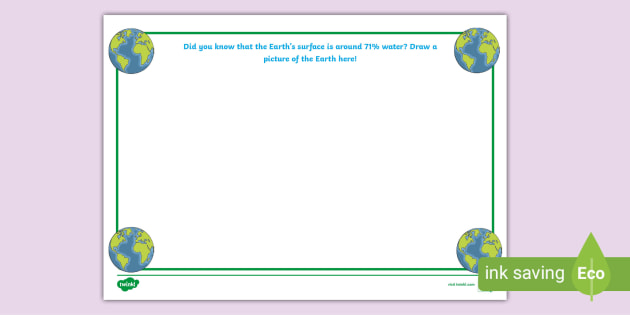 FREE! - Earth Drawing Prompt (teacher made)